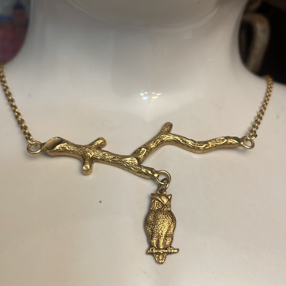Amano Studio | Jewelry | Amano Studio Handcrafted Owl Branch Necklace ...